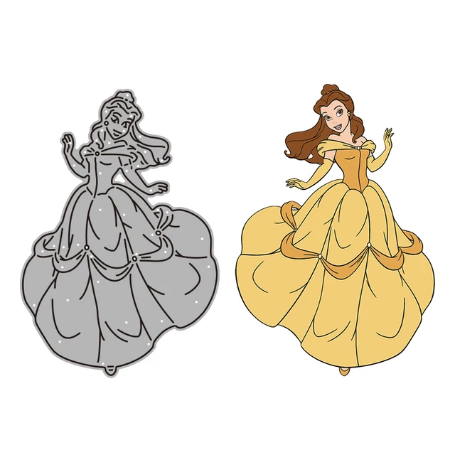 Plantillas De Calabaza De La Princesa Bella De Disney Enmarca A La