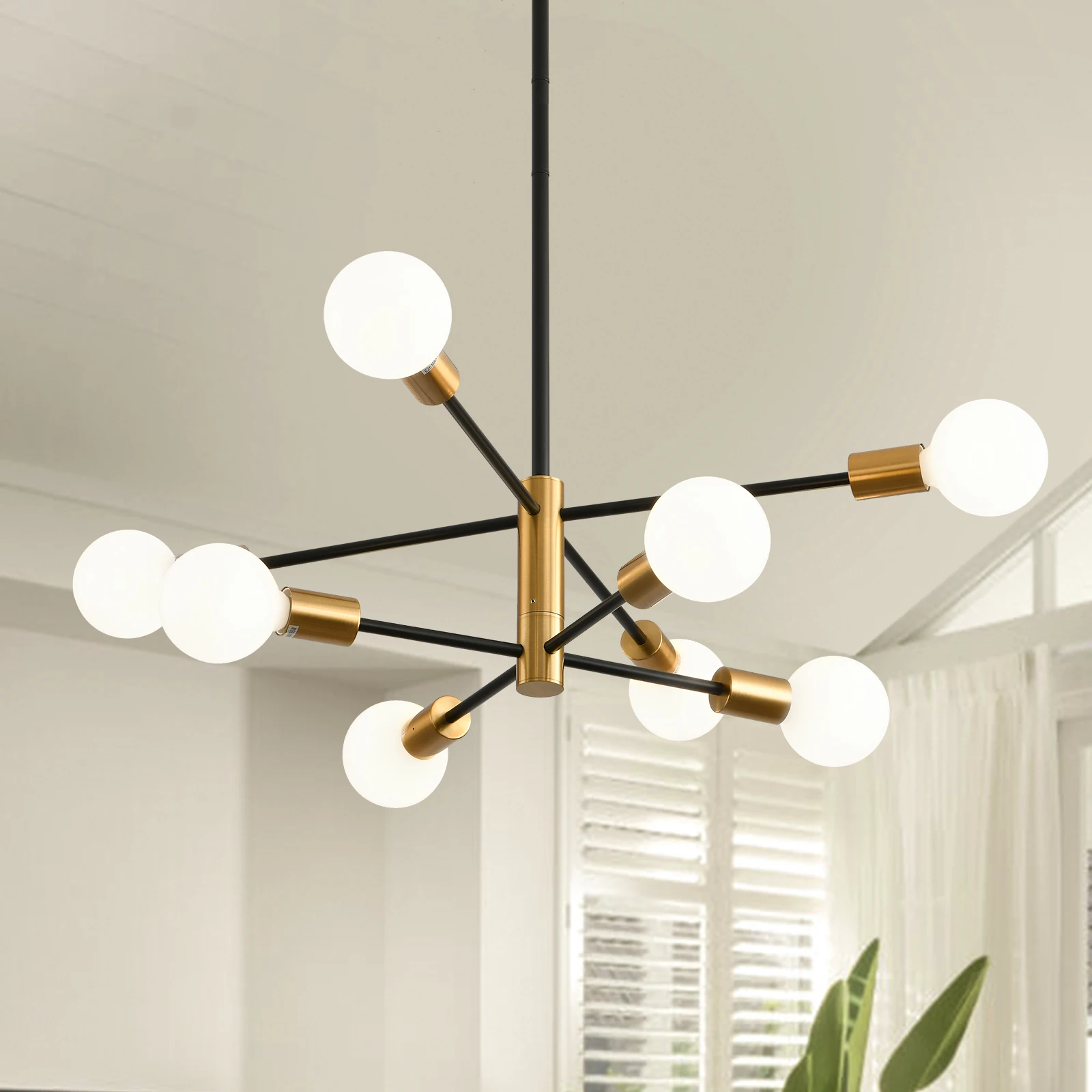 Modern-Sputnik-Linear-Chandeliers-LED-Lamp-8-12-Light-Home-Decoratiom ...