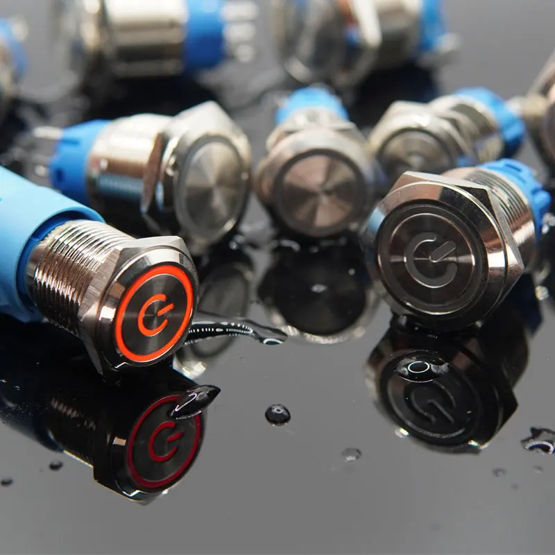 12mm-16mm-19mm-22mm-metal-push-button-switch-power-button-LED-light ...