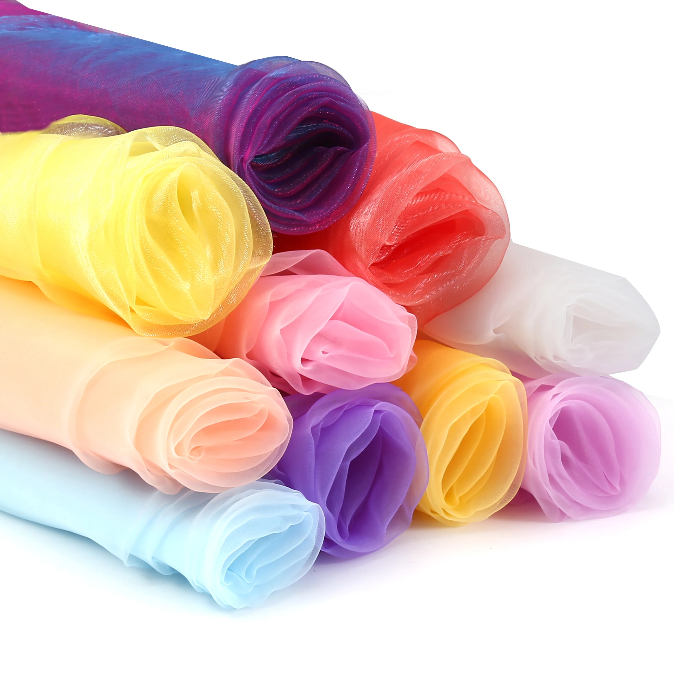 100x150cm Sheer Organza Fabric Wedding Birthday Christmas Party ...