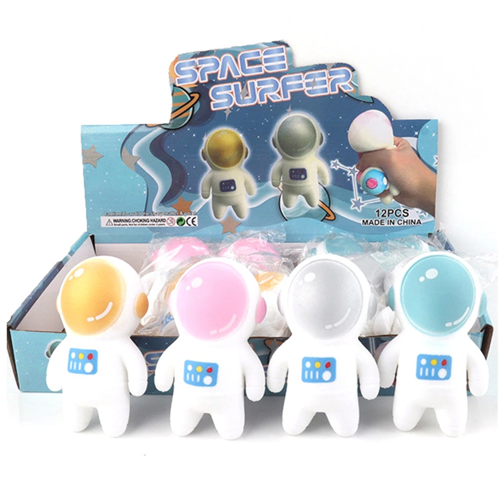 Astronauts Stress Relief Toys For Kids Space Themed Squeezable Toy Slow ...
