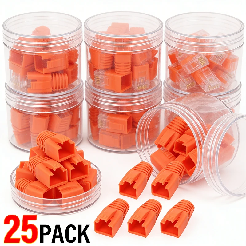 CAT6 CAT7 RJ45 Connector Protectors Cover Crystal Head Plug Anti Dust ...
