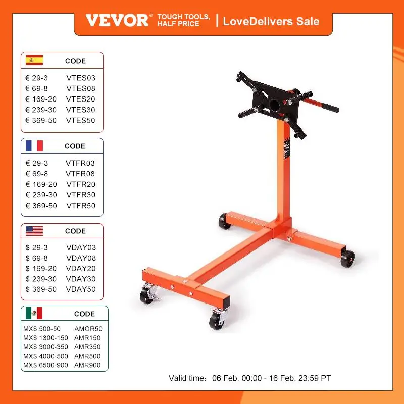 VEVOR-Engine-Stand-750-1300-1500-lbs-Rotating-Engine-Motor-Stand-with ...