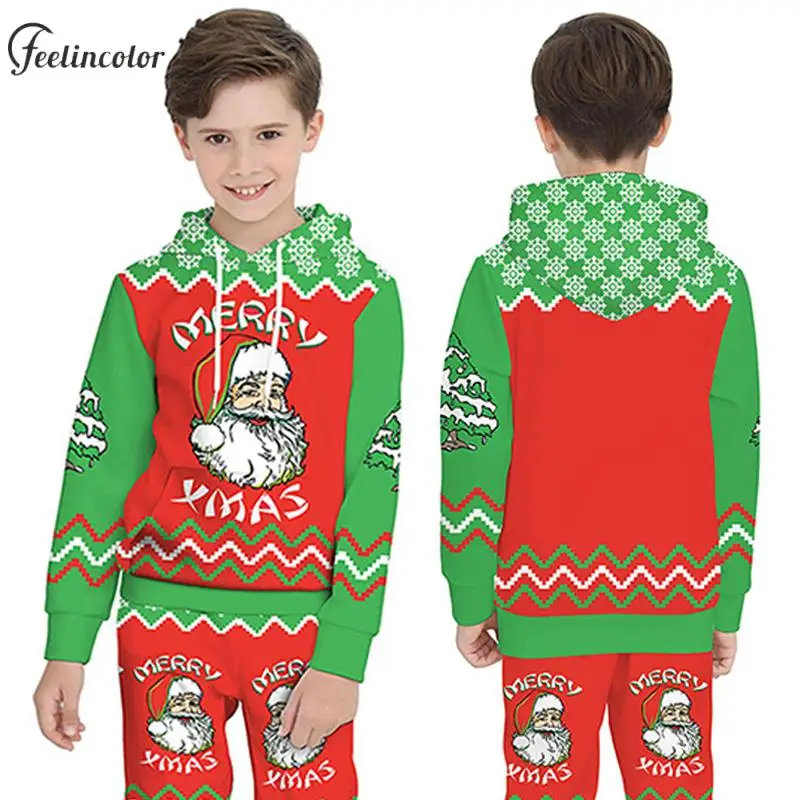 Hooded-Sweatershirt-for-Child-Christmas-Pullover-New-Year-Hoodies-Santa ...