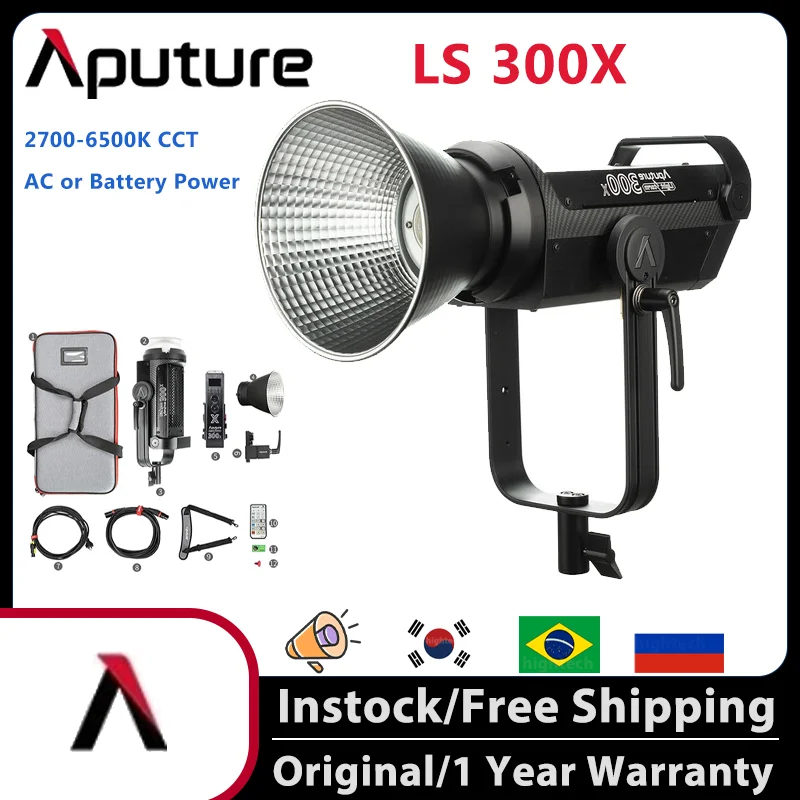 Aputure-LS-300X-Bi-Color-LED-Video-Light-2700K-5600K-350W-V-mount-Led ...