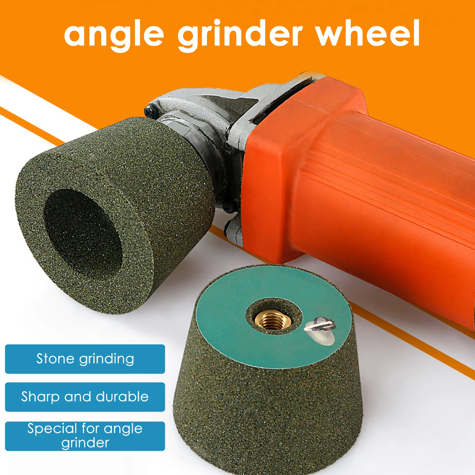 Polishing-Wheel-Green-Emery-Cup-100-Type-Angle-Grinder-Stone-Grinding ...