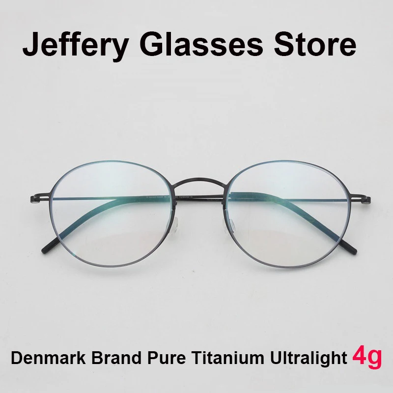 Denmark Design Glasses Frame For Men Screwless Ultra-light Round Thin ...