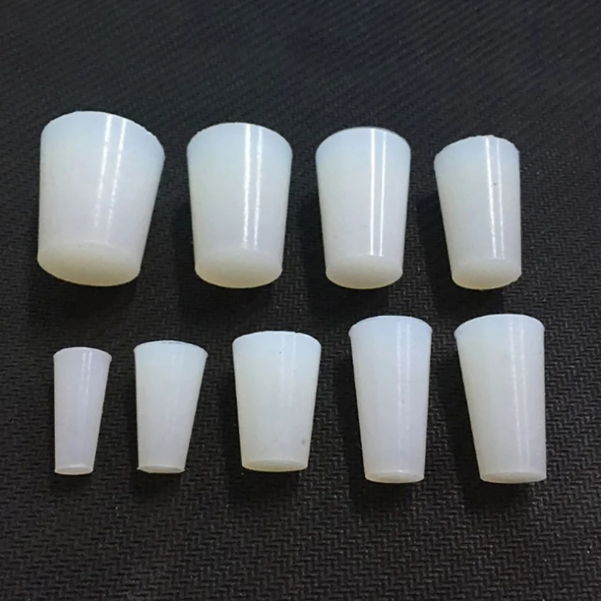 1Pc Clear Conical Rubber Stopper HIGH TEMP Silicone Plugs Sealing ...