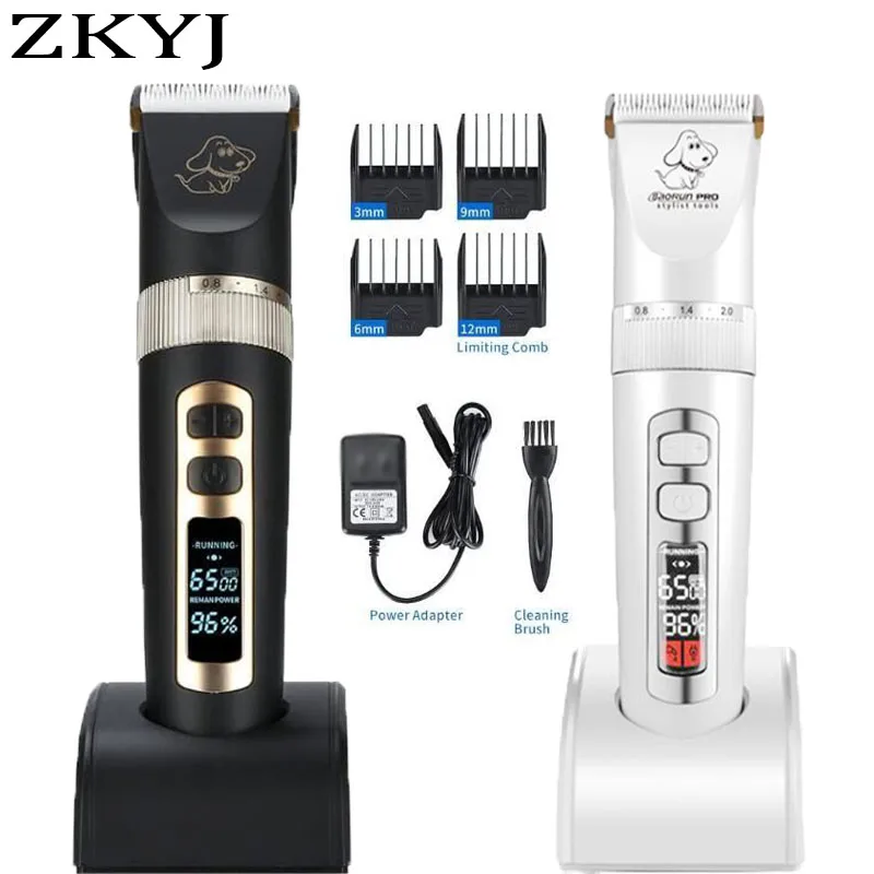 Baorun P9 Clipper Dogs Professional Lcd Screen Pet Cat Dog Shaver Electrical Dog Grooming ...