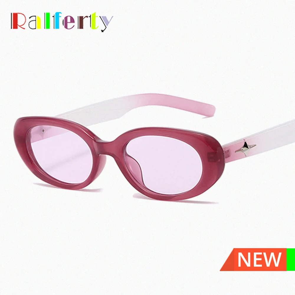 y2k Oval Sunglasses Women Clout UV Sun Glasses Female Luxury Brand ...