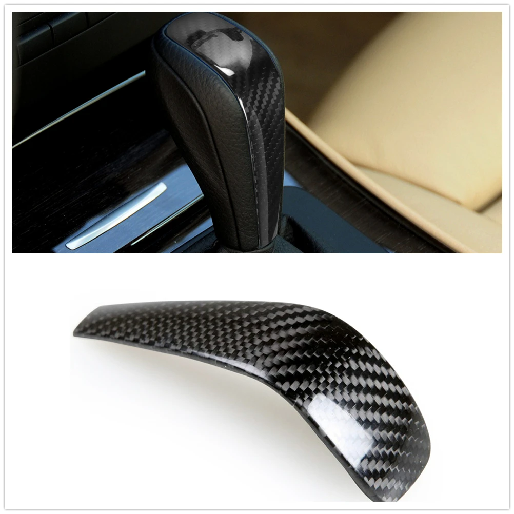 Carbon Fiber Gear Shift Head Knob Cover Trim Shell Cap Handlebar ...