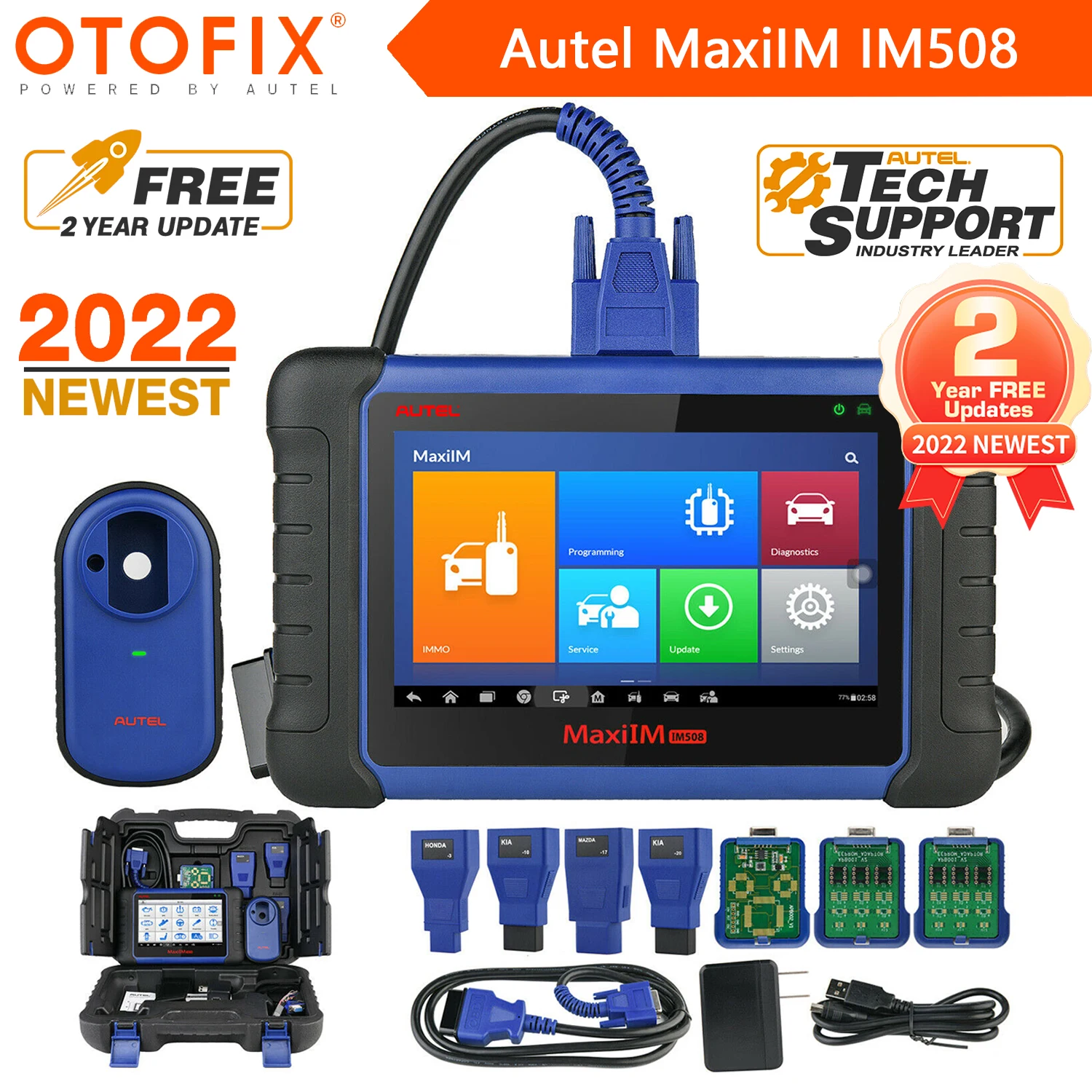 Autel OTOFIX MaxiIM IM508 자동차 키 프로그래머 OBD2 자동차 진단 검사 도구 모든 시스템 진단 XP200 ...