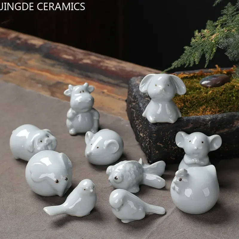 Retro-Ceramics-Mini-Tea-Pet-Chinese-Zodiac-Animal-Statue-Tea-Figurine ...
