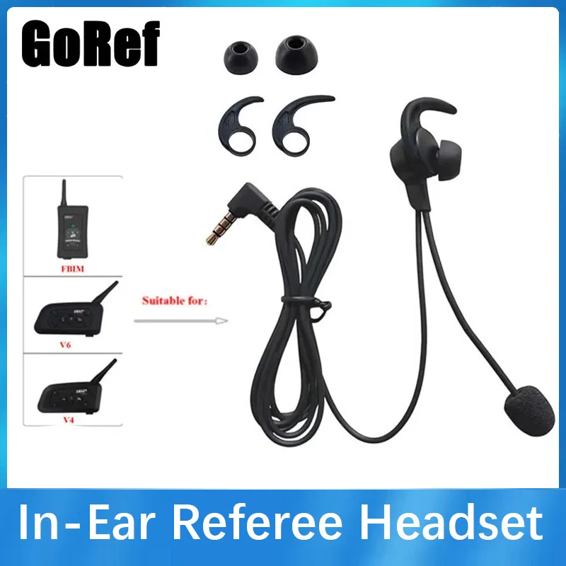 GOREF In-ear Earphones HIFI-R Full Duplex Football Soccer Referee ...