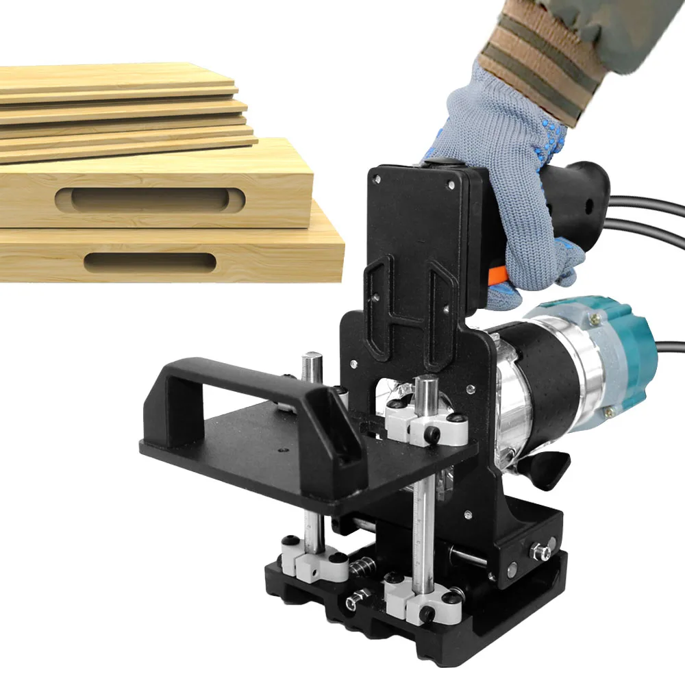 2 In 1 Invisible Fastener Opening Punching Locator Woodworking Trimming ...