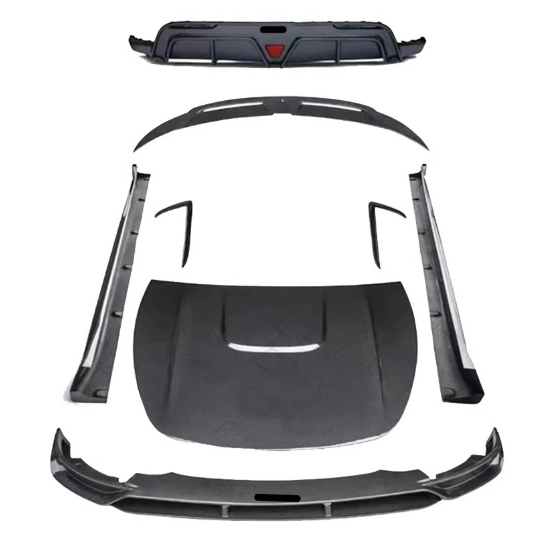 Carbon Fiber Body Kit Front Rear Lip for Tesla Model Y modified Side ...