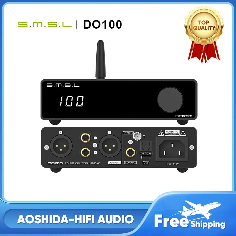 SMSL-DO100-HiRes-Audio-DAC-ES9038Q2Mx2-Bluetooth-5-1-DSD512-32bit ...