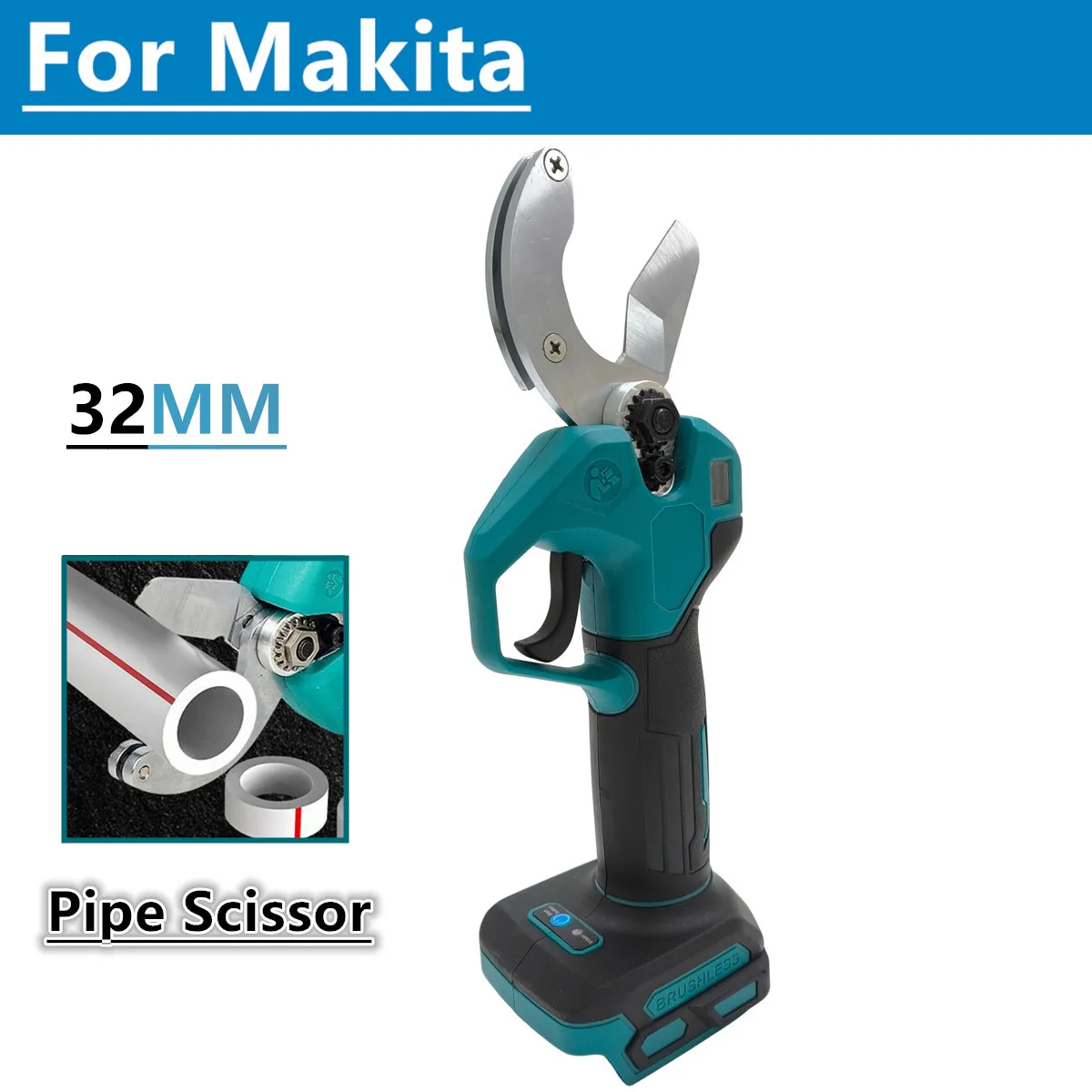 Brushless Electric Pipe Scissor PPR PVC Cutting Plumbing Shear Water ...