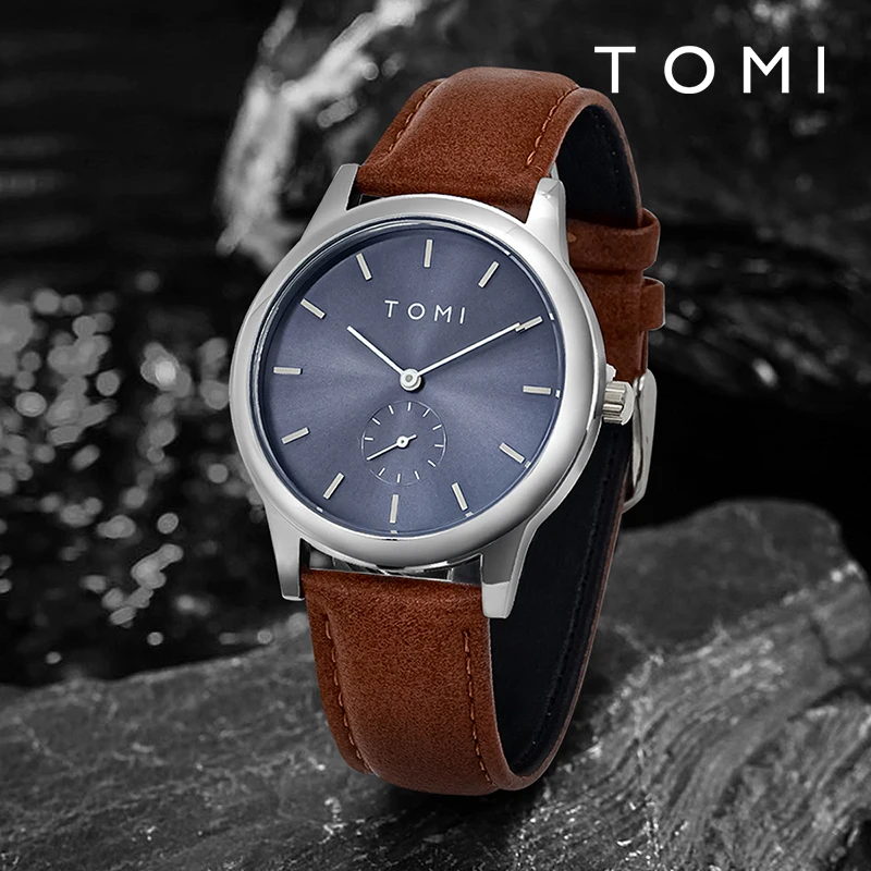 TOMI-Fashion-Men-s-Two-Pin-Half-Belt-Watch-Casual-and-Minimalist-Men-s ...