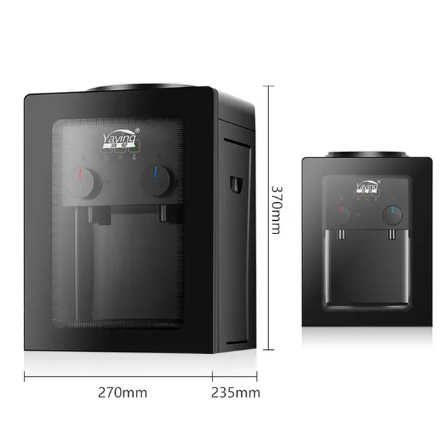 Electric Water Dispenser Desktop Hot & Cold Water Dispenser Black for ...