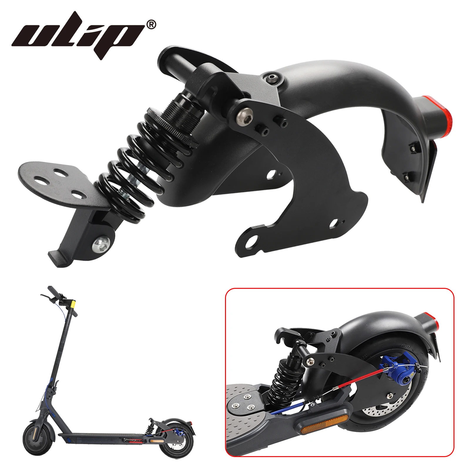 Ulip-Scooter-Rear-Shock-Suspension-with-Fender-Taillight-Kit-for ...