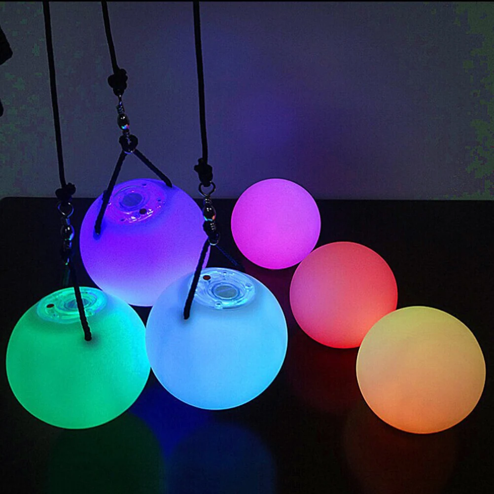1Pc-LED-Multi-Colored-Glow-POI-Thrown-Balls-Light-Up-For-Party-Dance ...