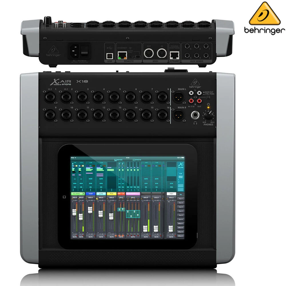 Behringer X18 Digital Mixer 18-Channel 16 Midas Preamps Pa Sound System ...
