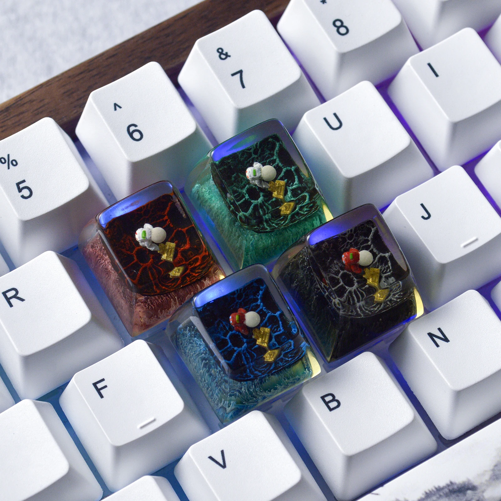 Astronaut-Resin-Key-Caps-OEM-Profile-For-Cherry-MX-Mechanical-Keyboard ...