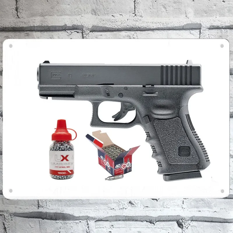 Round Diamond Diamond Painting Glock 19 Gen3 .177 Caliber Bb Air Pistol ...