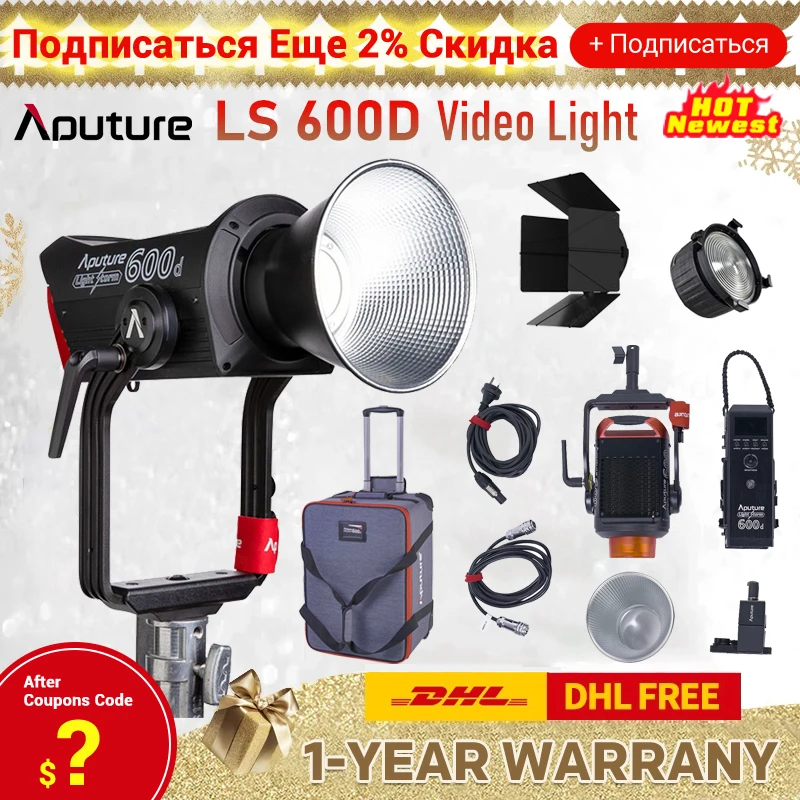 Aputure-LS 600D Video Light, Storm 600W 5600K, Daylight Professional, V ...