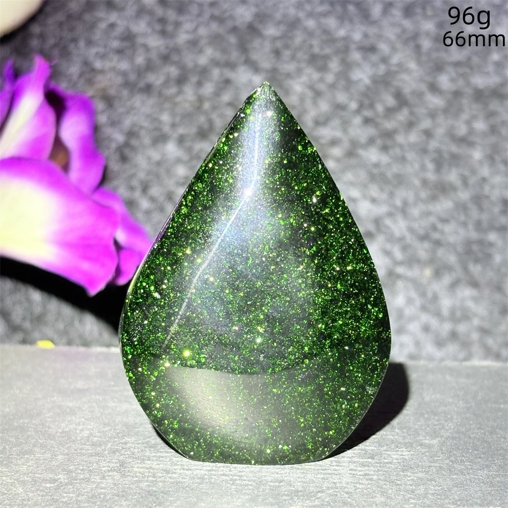 Natural Green Sand Crystal Ornament for Massage Meditation Chakra ...