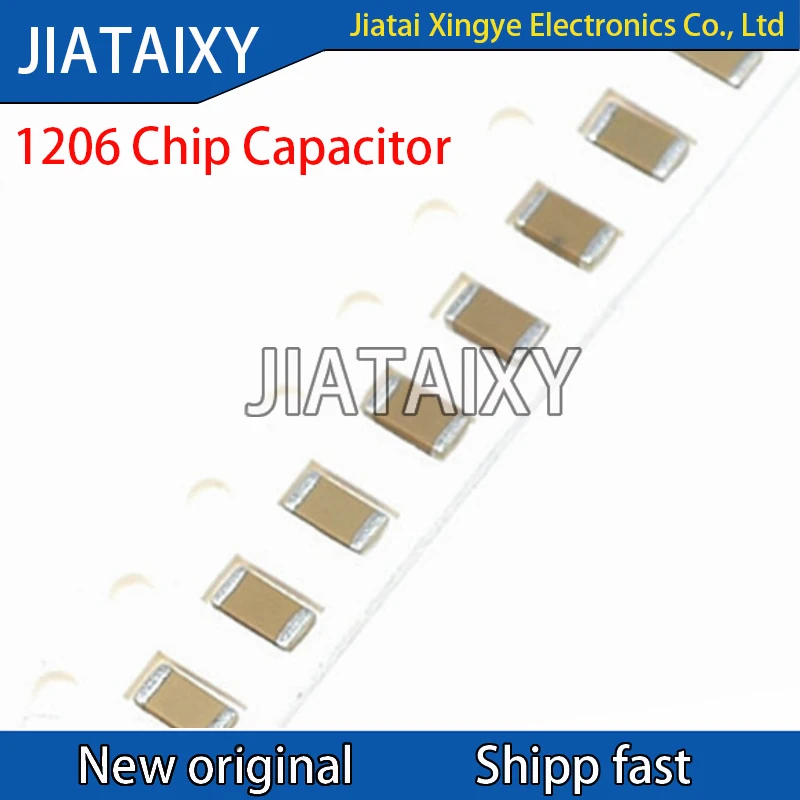 100 Pcs/lote 1206 Smd Capacitor 10nf 12nf 15nf 22nf 27nf 33nf 39nf 56nf ...