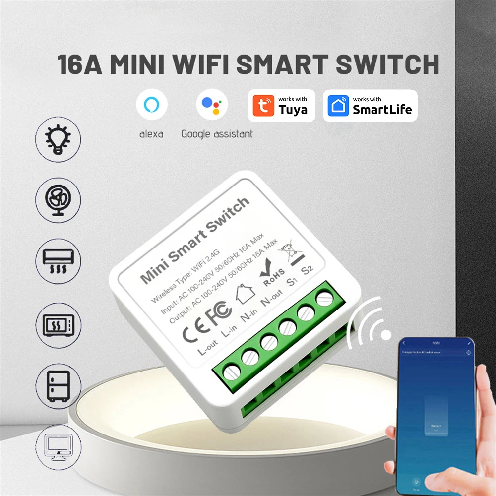 16A-Mini-Wifi-Smart-Switch-Smart-Home-DIY-Light-Switches-Module-2-way ...