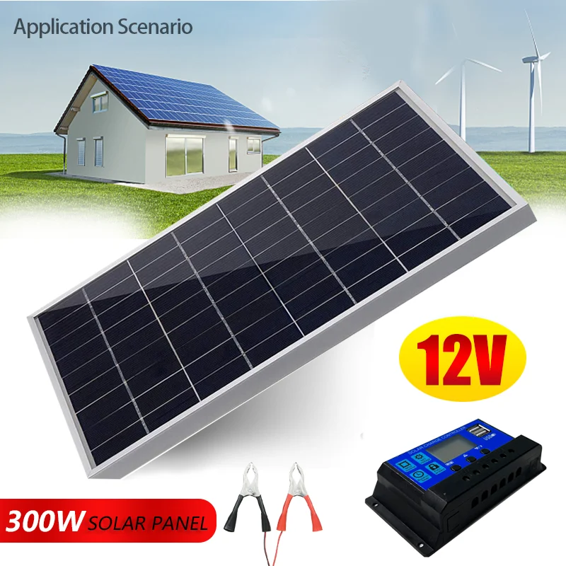 Kit de panneau solaire aste portable, alimentation USB polycristalline, cellule solaire ...