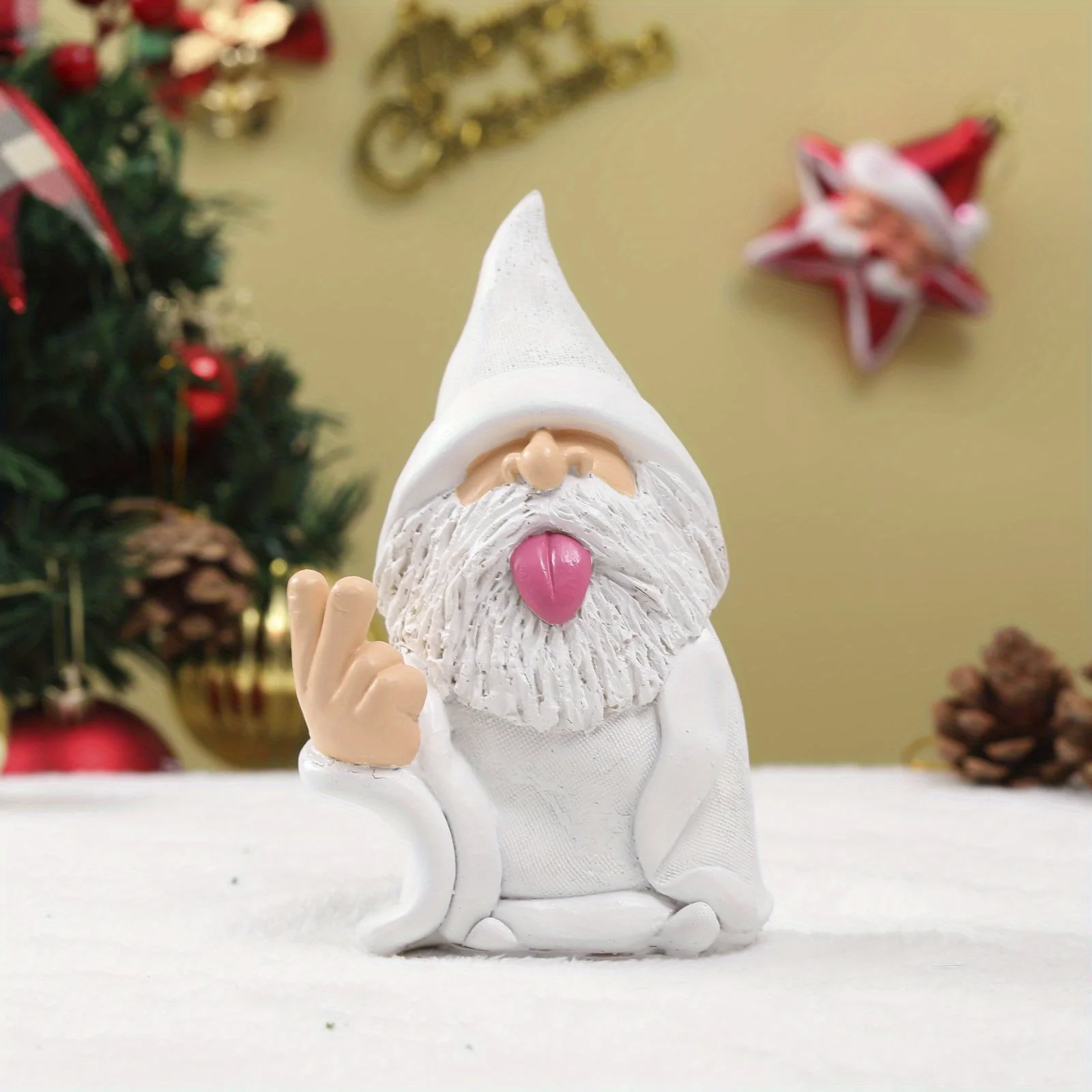 Cheeky Garden Gnome Statue - Add Some Fun to Your Outdoor Decor ...