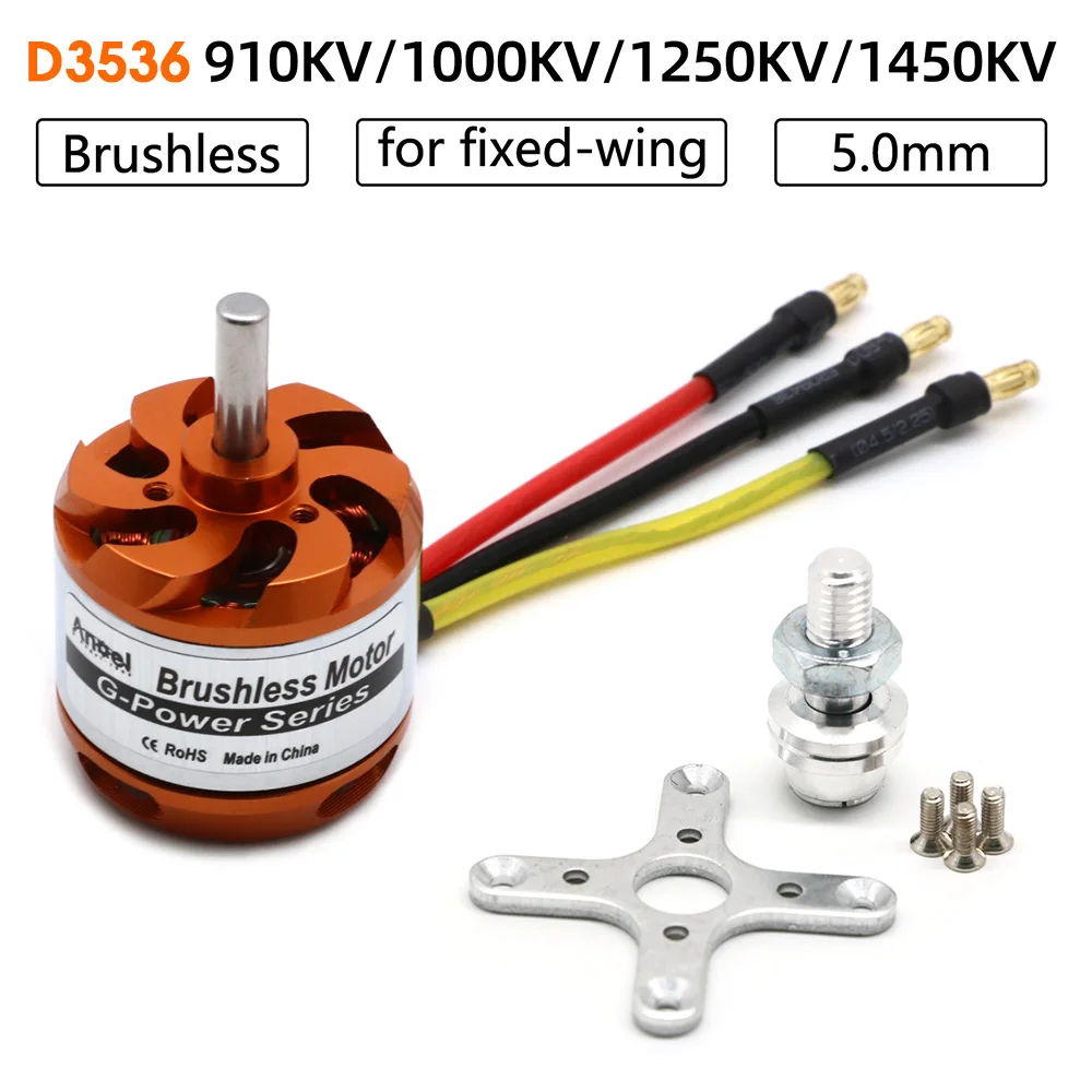 D3536-910KV-1000KV-1250KV-1450KV-Brushless-Outrunner-Motor-For-Mini ...