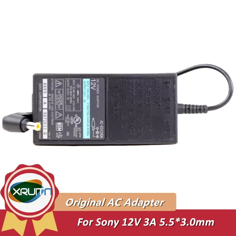 Genuine 12V 3A AC-ES1230K AC-NB12A AC Power Adapter For SONY DRX-810UL ...