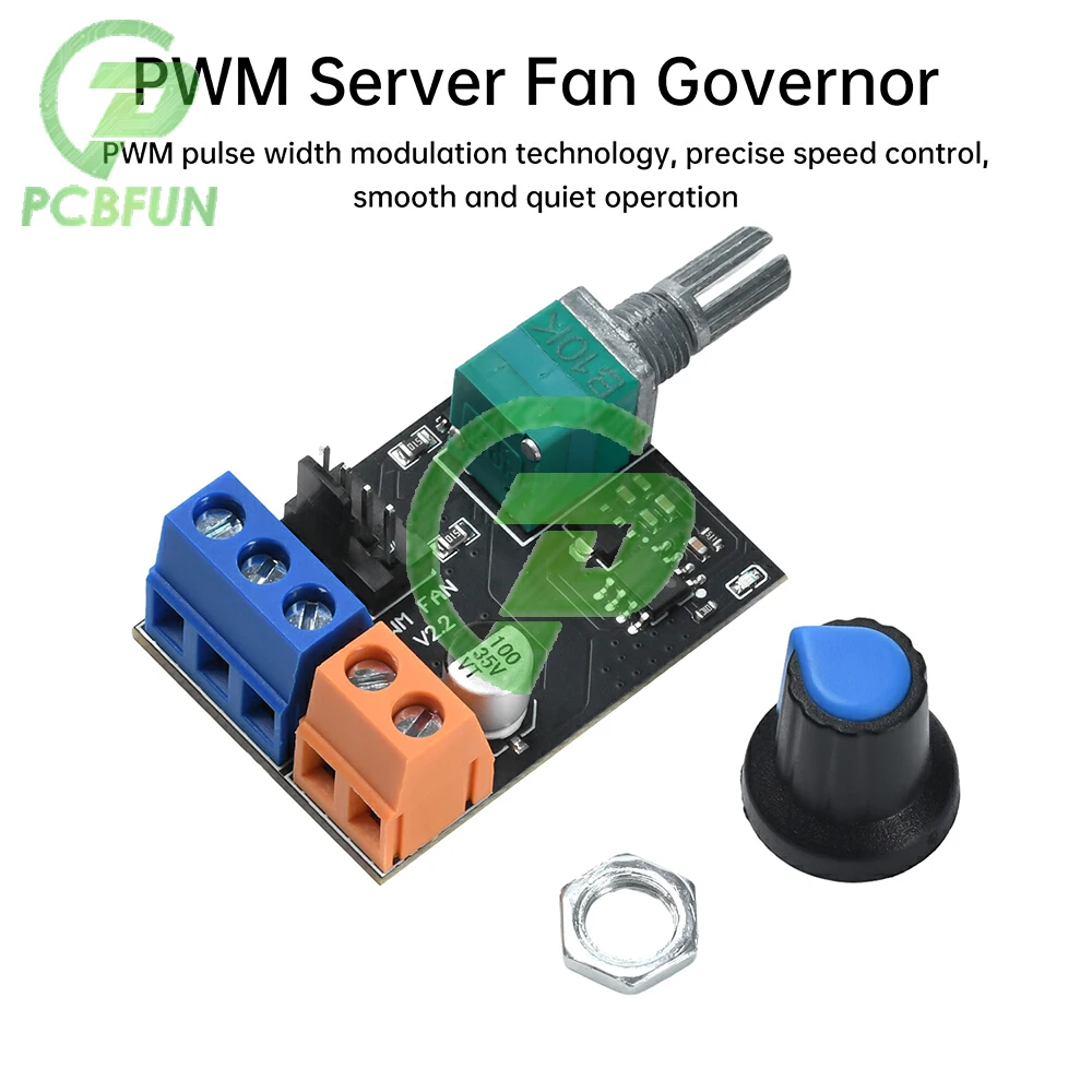 DC12V PWM Fan Speed Motor Controller Board 3Wire 4Wire Server Fan Motor ...