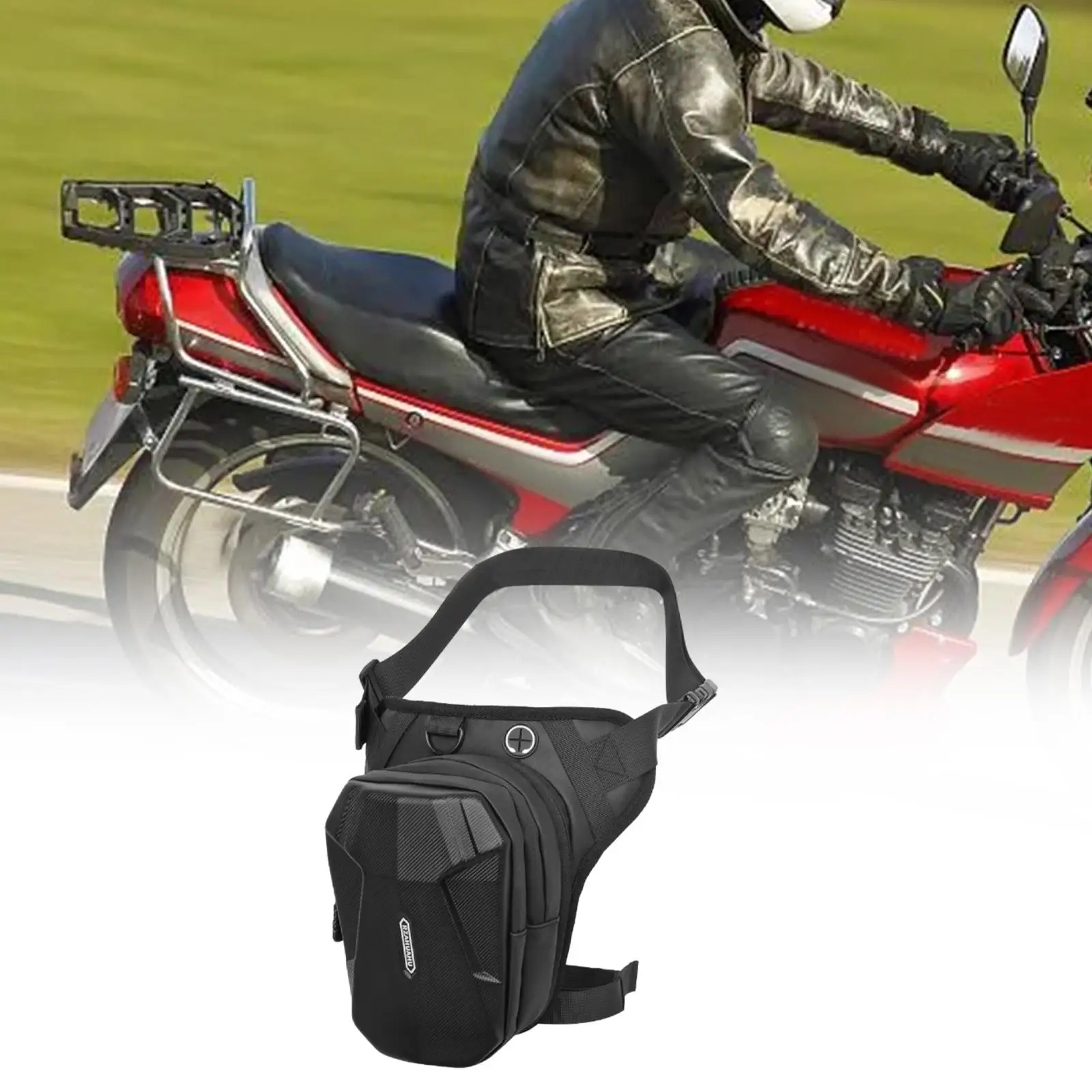 Men-s-Drop-Leg-Bag-Waterproof-Motorcycle-Hard-Shell-Hip-Pouch-Black ...