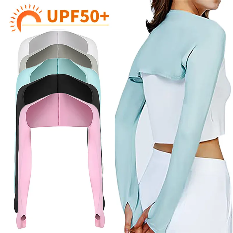 Summer-Women-s-Arm-Sleeves-Sports-Sleeve-Coat-Sun-UV-Protection-Hand ...