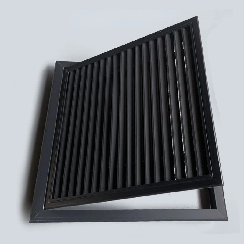 Black-grille-air-conditioning-air-outlet-shutters-return-vent ...