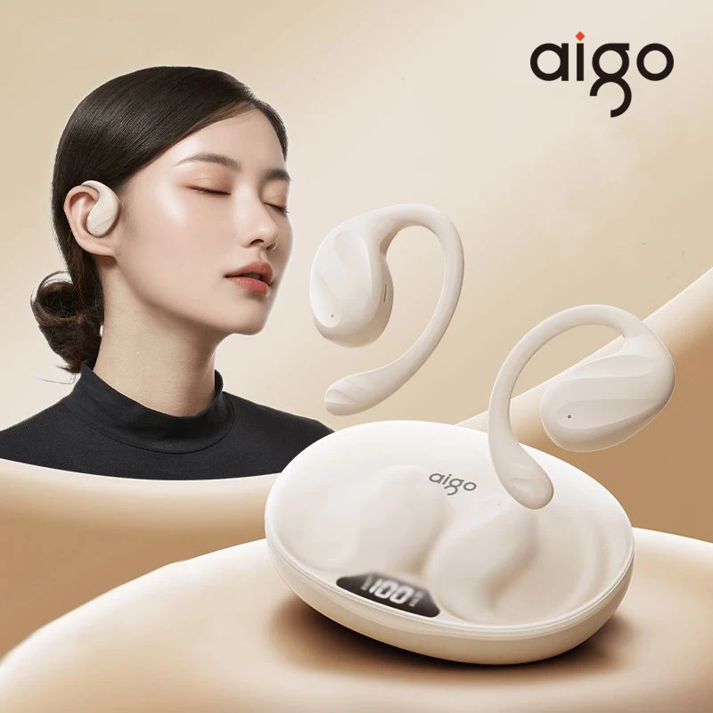 Aigo SJ225 True Wireless Bluetooth 5.4 Earphones HD Voice Call Noise ...