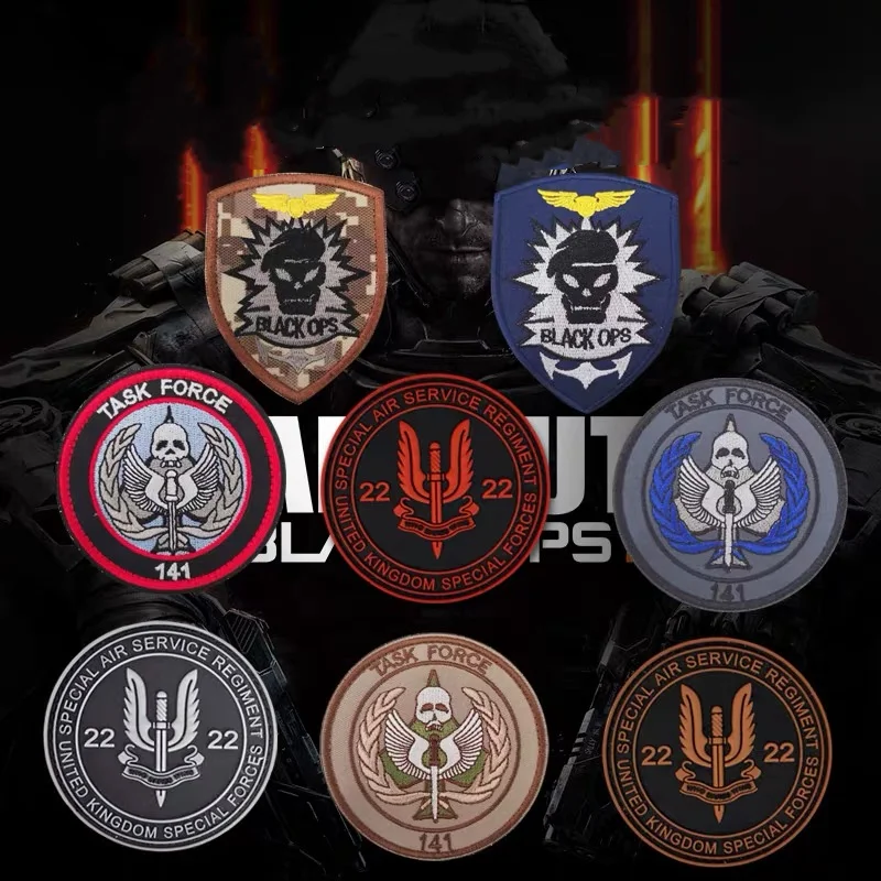 Call-of-Duty-Hook-and-Loop-Embroidered-Patches-for-TASK-FORCE-141-CODE ...