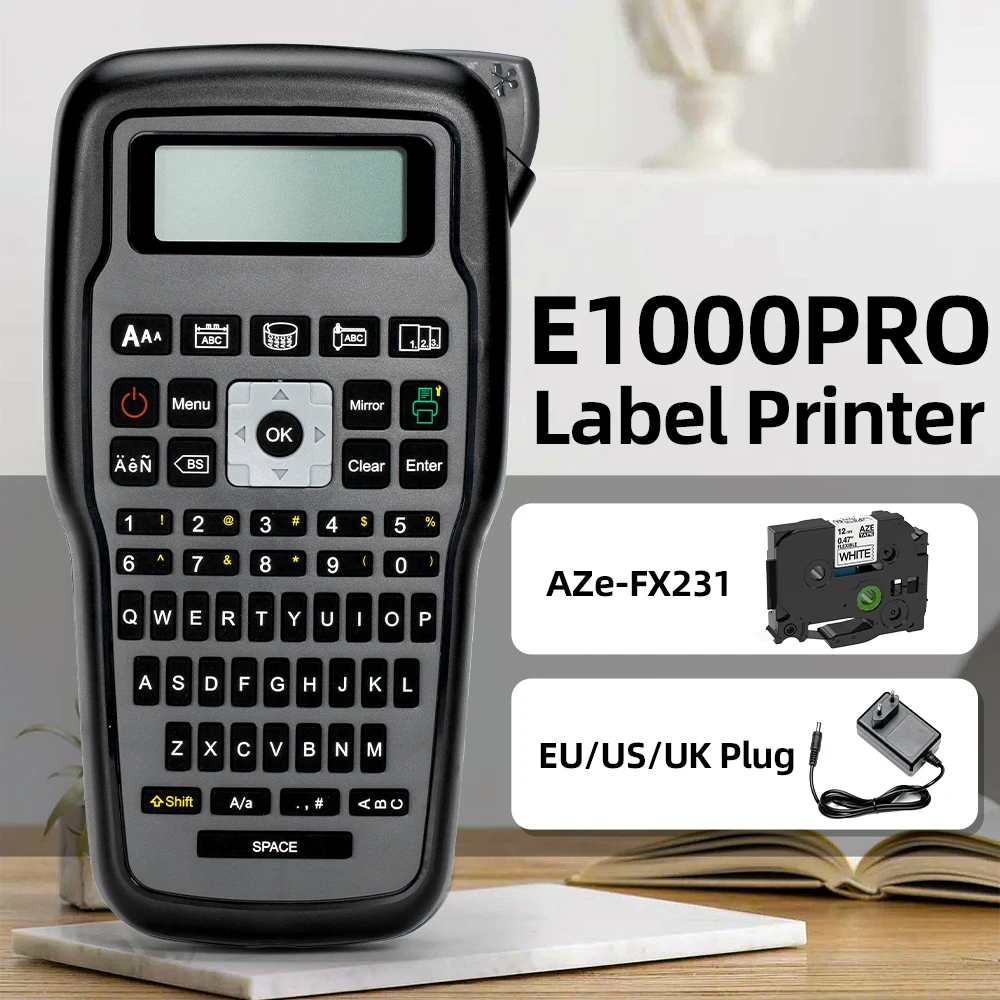 Manual-Label-Printer-with-Labe-Tape-12mm-Compatible-for-Brother ...