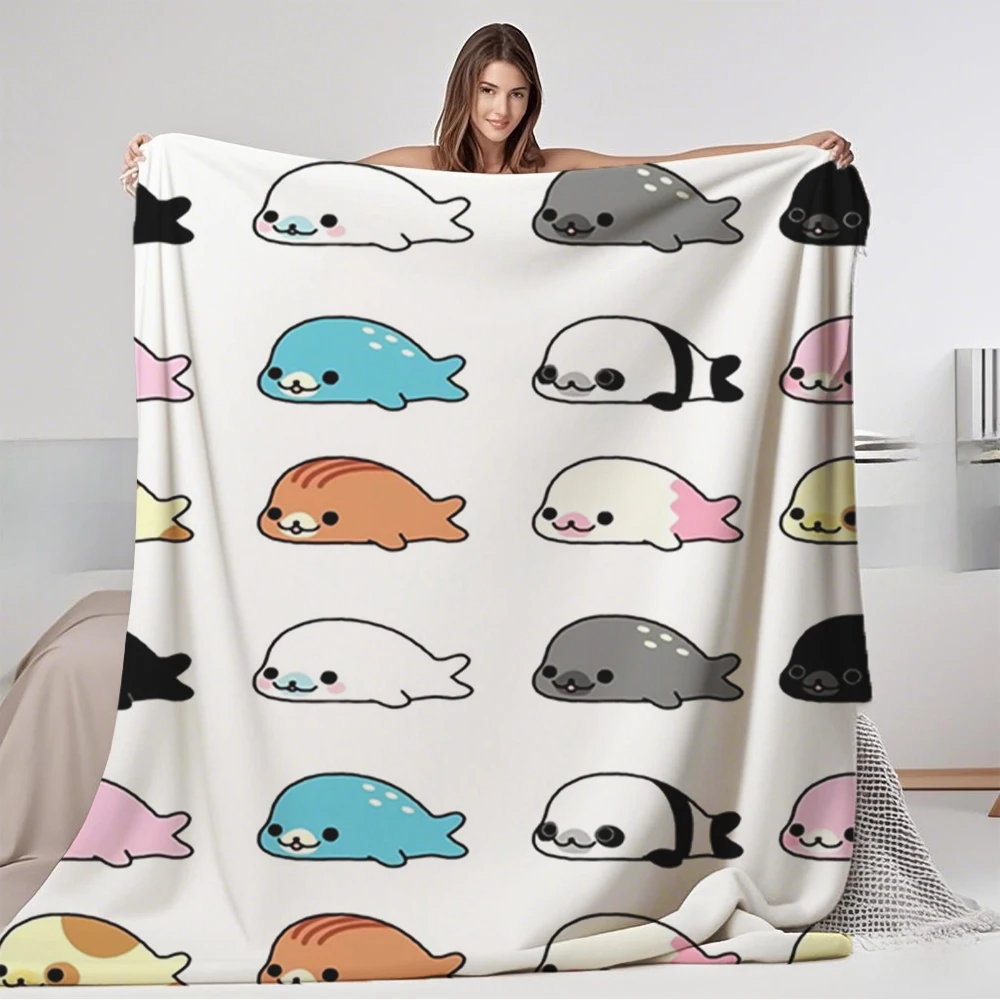 Nautical Flannel Blanket Mamegoma Throw Blanket Throw Blankets For ...