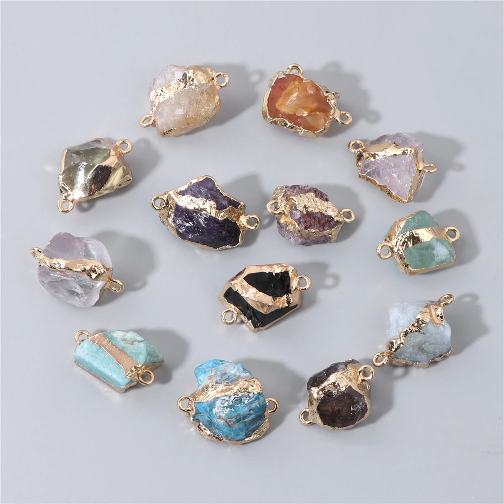 Raw Stones Making Healing Jewelry | Charms Natural Stones Jewelry ...