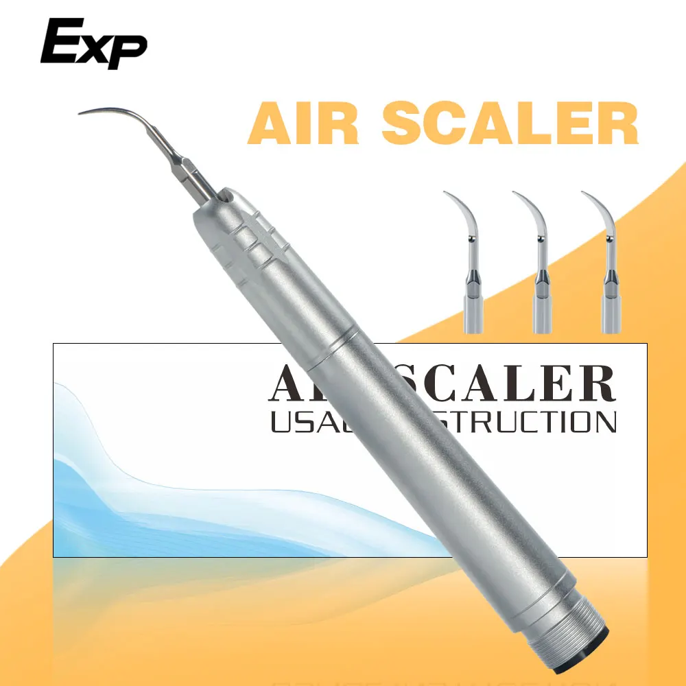 Exp Dental Ultrasonic Air Scaler with 3 Tips Tooth Calculus Remover ...