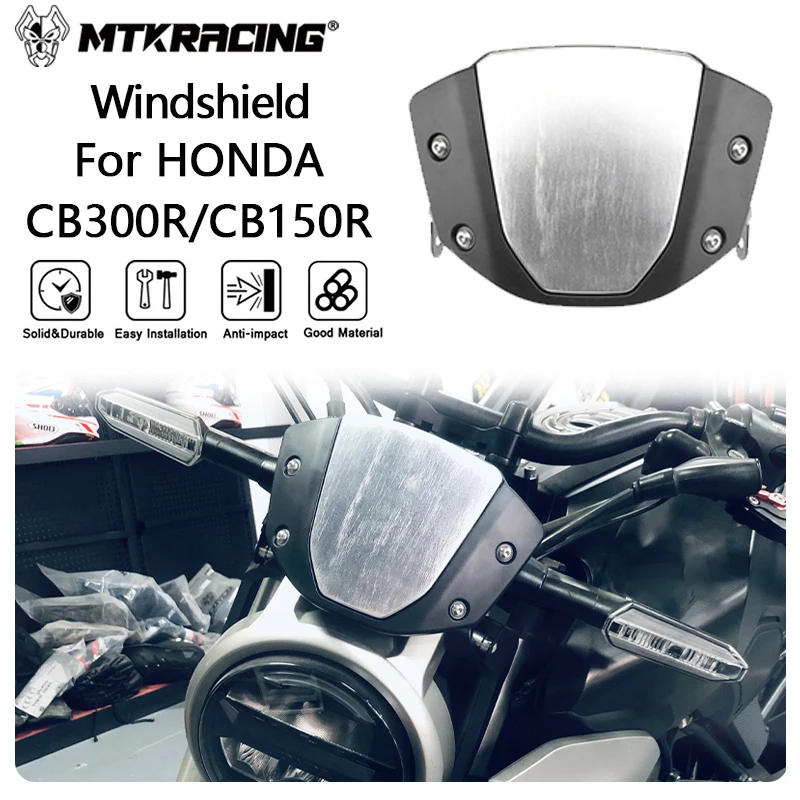 MTKRACING-Windshield-For-HONDA-CB300R-CB150R-2019-2024-cb300r ...