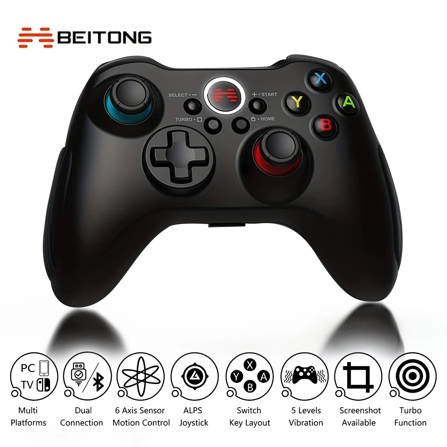 Original Betop Beitong Asura 2NS Wireless Game Controller Virbration ...