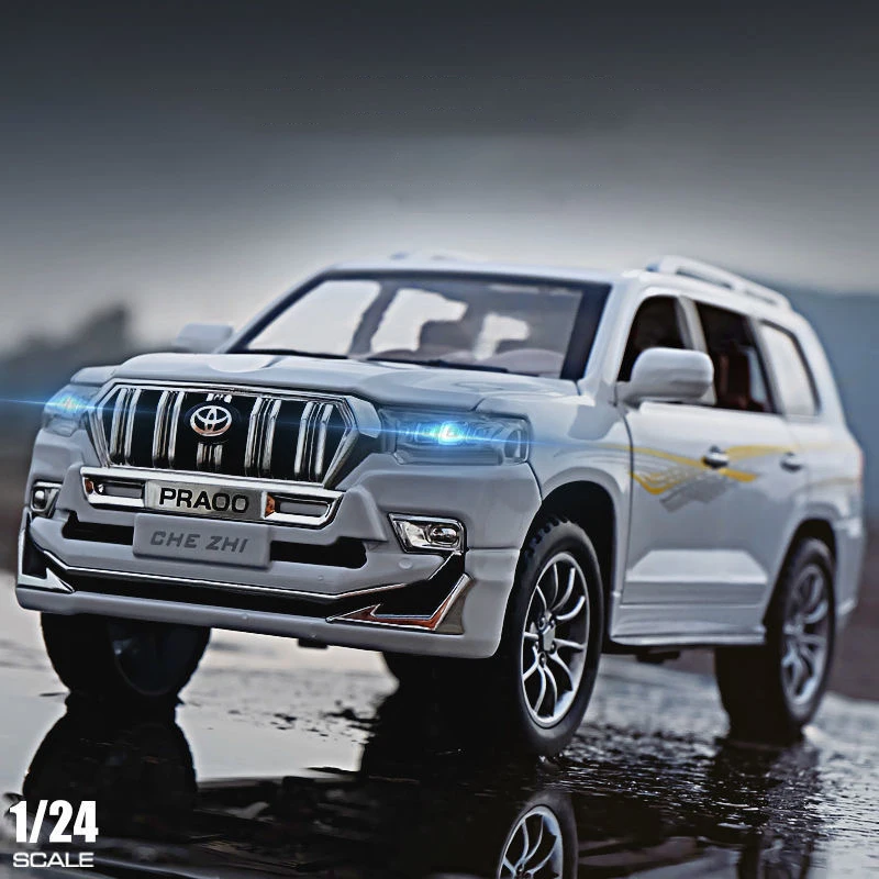 1:24 Scale Toyota Prado Alloy Car Model Diecast Car Sound Light Car ...